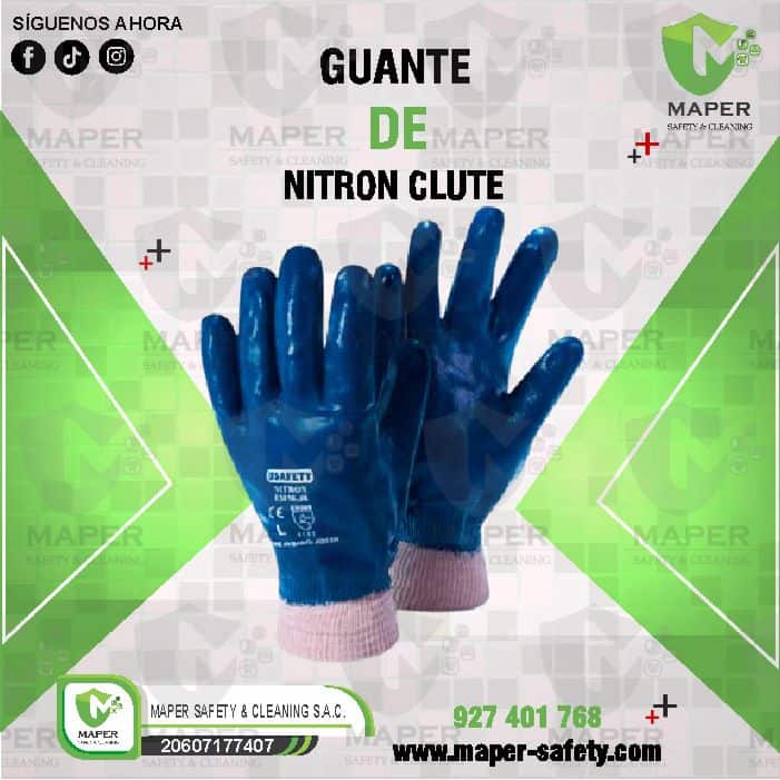 GUANTE DE NITRON CLUTE – MaperSafetyTienda