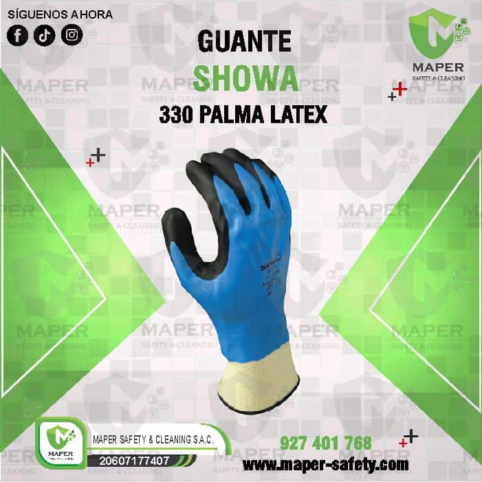 GUANTE SHOWA 330 PALMA LATEX – MaperSafetyTienda