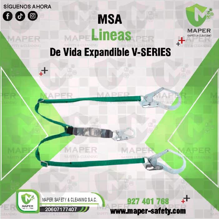 MSA Lineas De Vida Expandible V-SERIES – MaperSafetyTienda